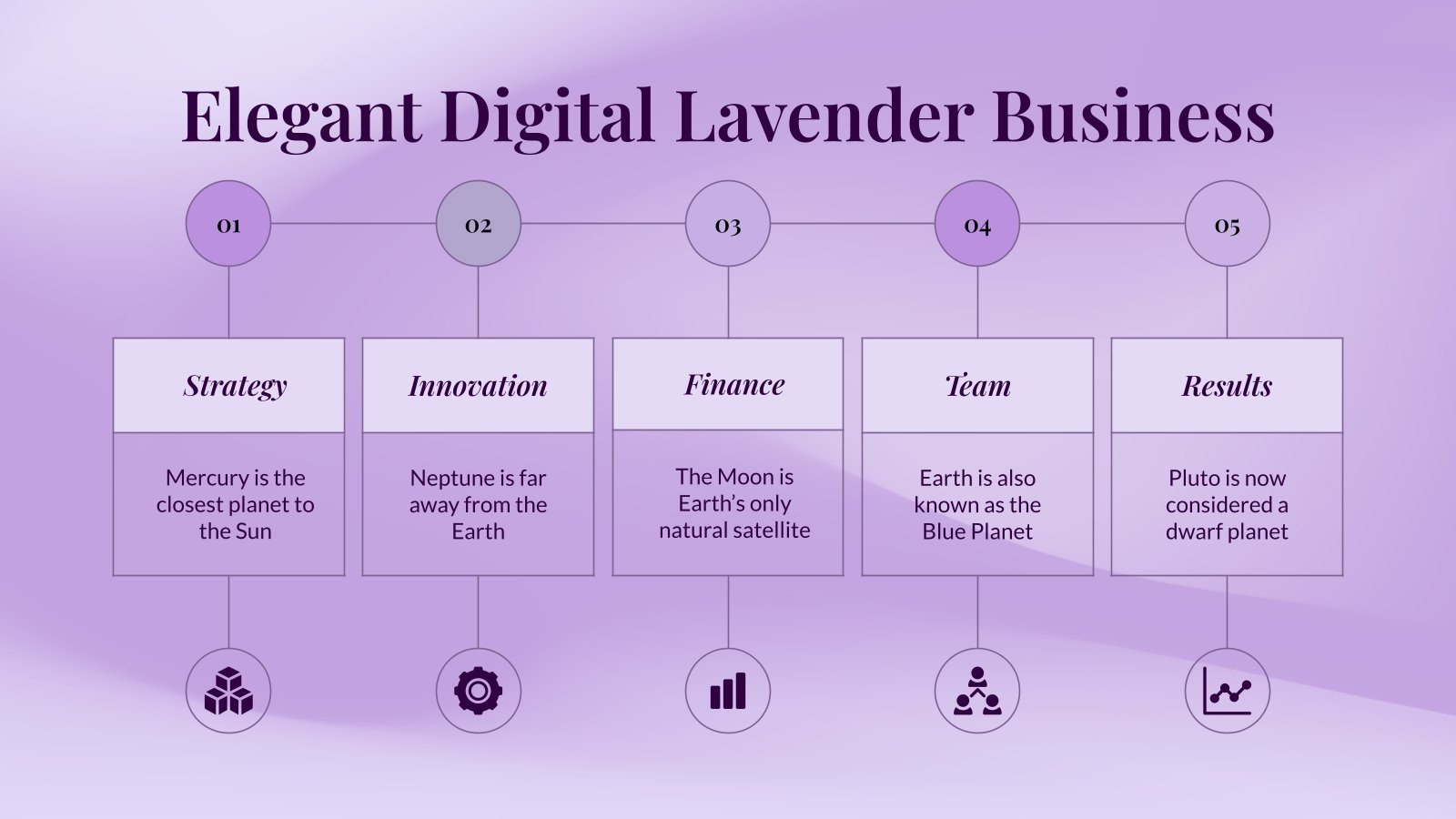 Elegant Digital Lavender Business Basic Template