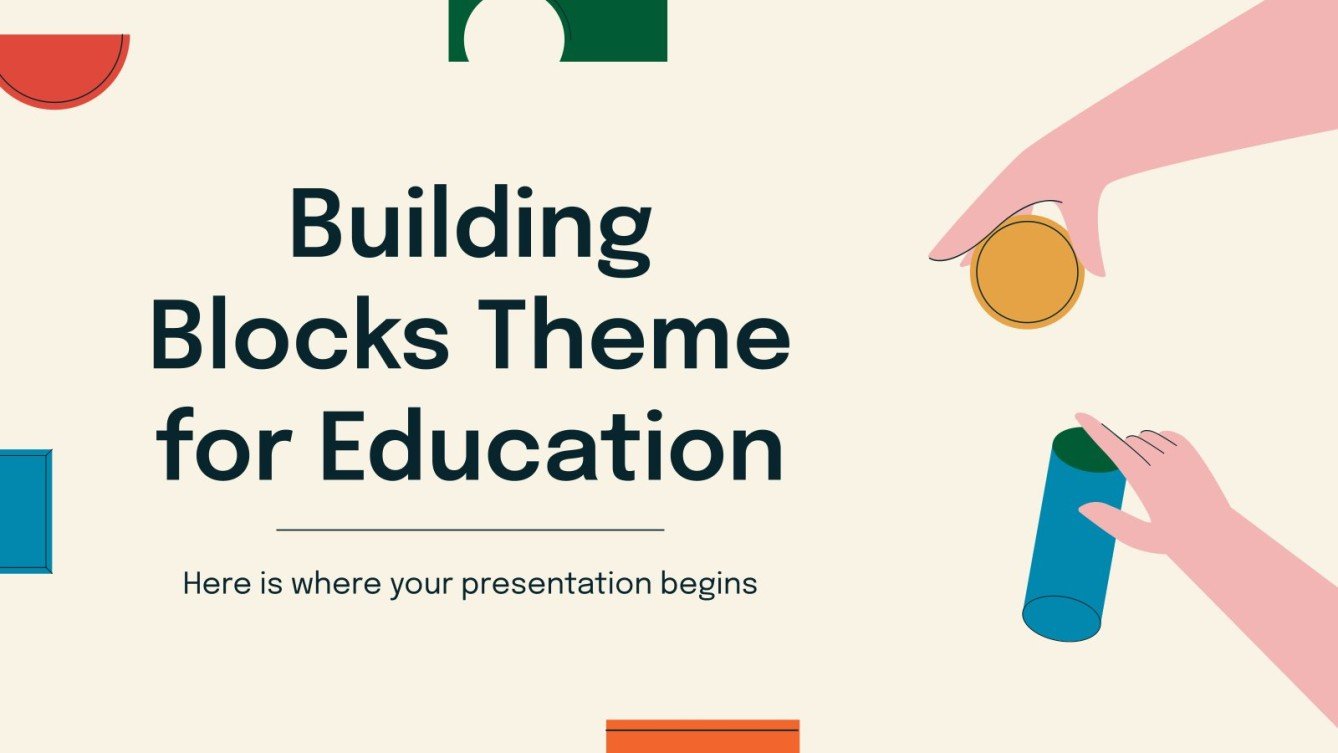 Building Blocks Theme for Education Presentation