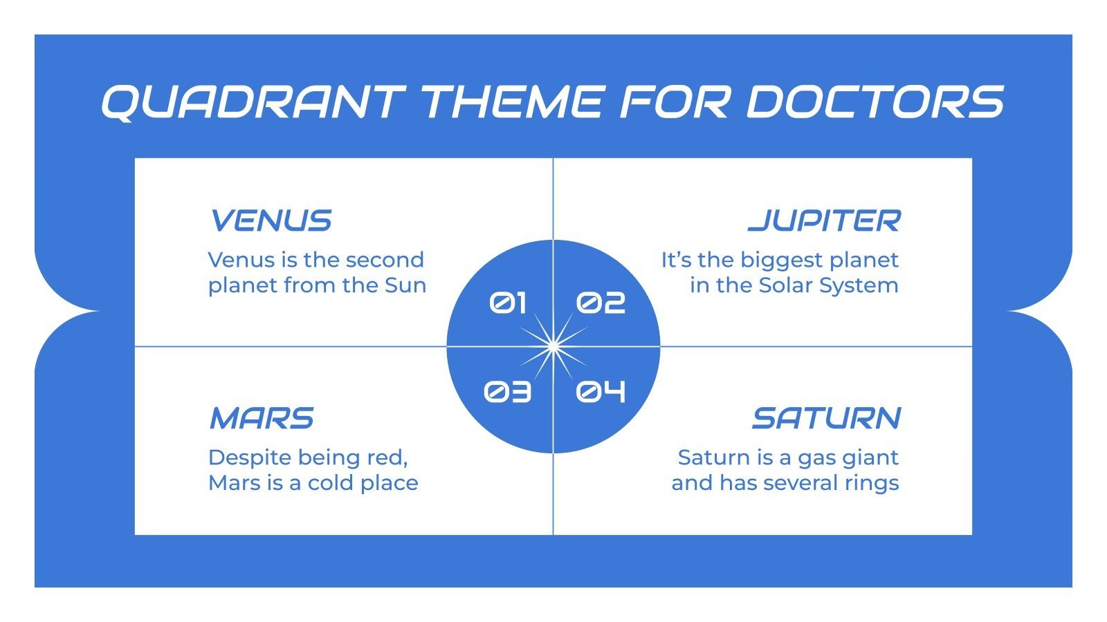 Quadrant Theme for Doctors Presentation
