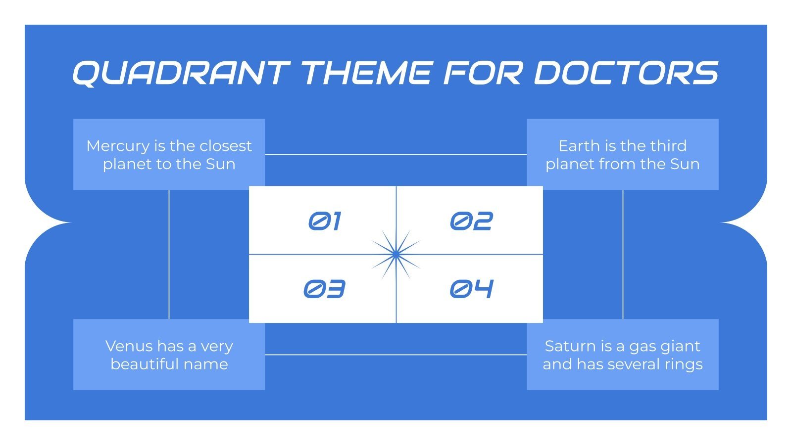 Quadrant Theme for Doctors Presentation