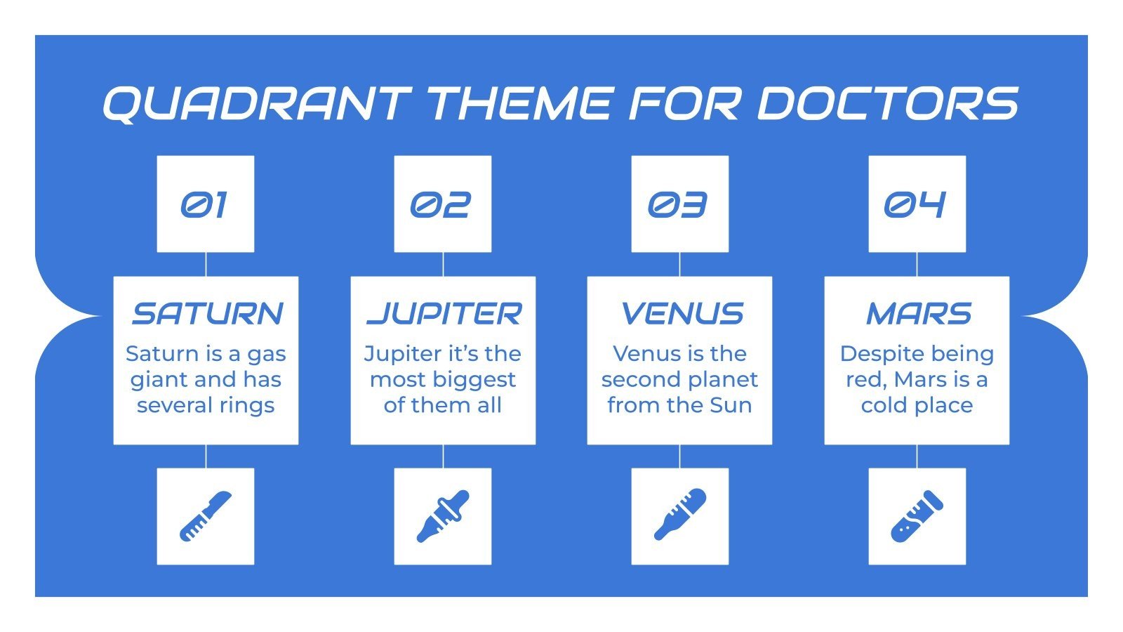 Quadrant Theme for Doctors Presentation