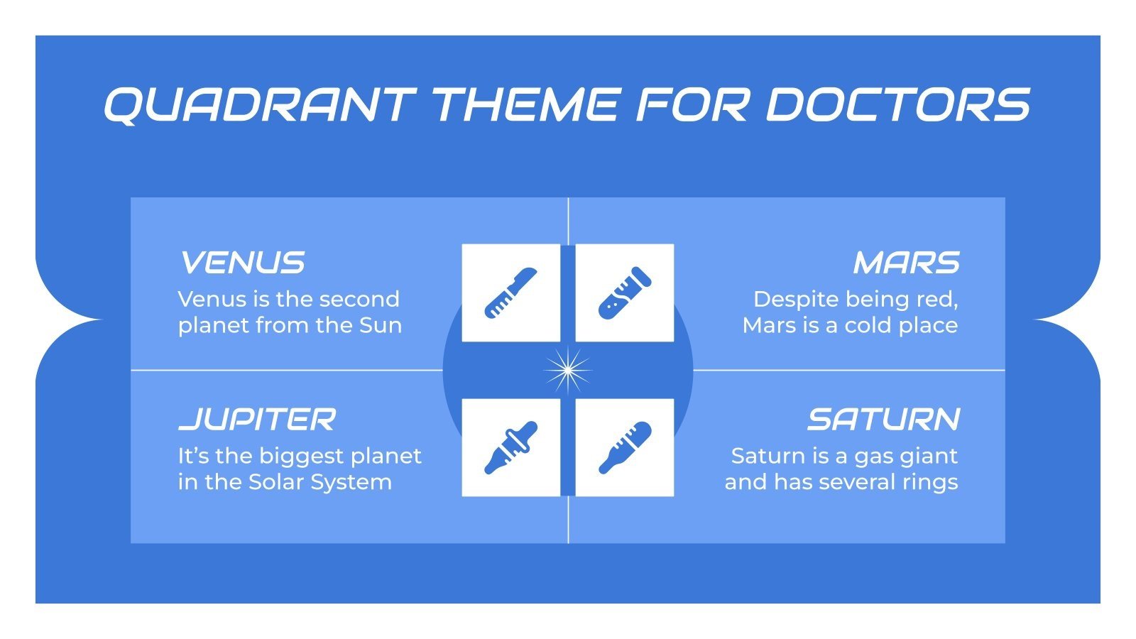 Quadrant Theme for Doctors Presentation