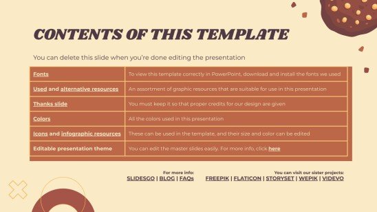 Food Cookies Presentation