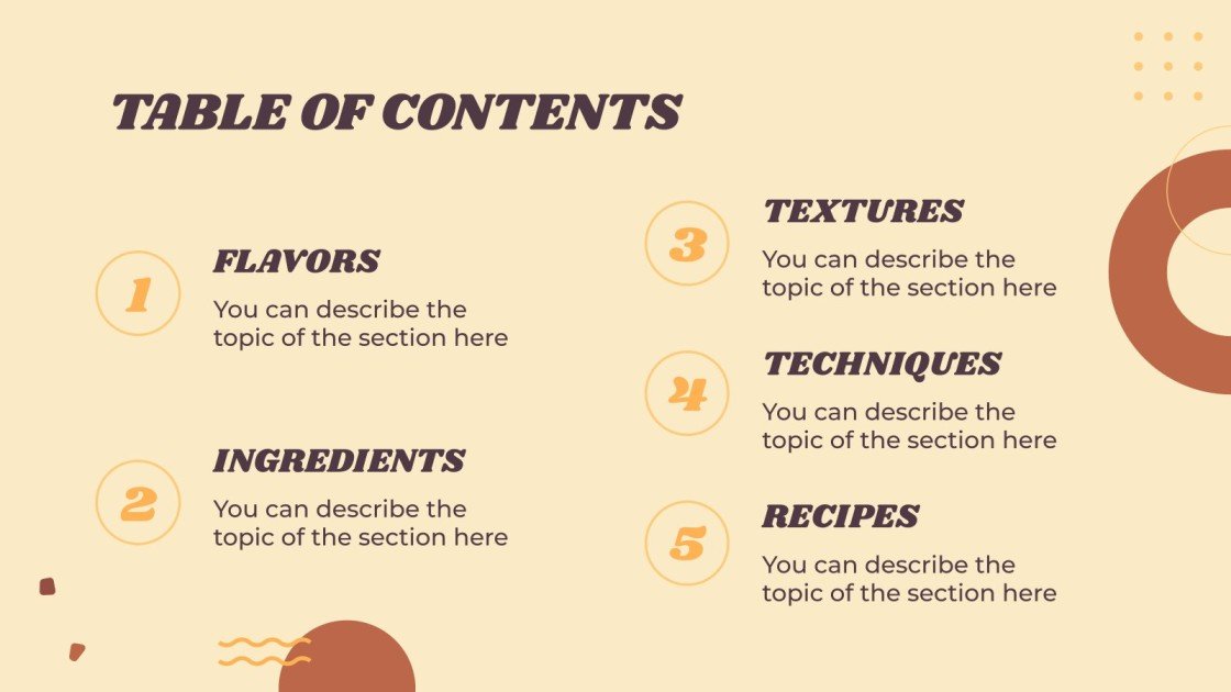 Food Cookies Presentation