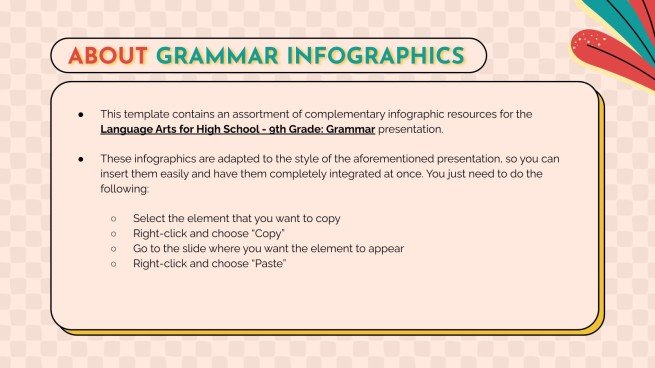 Language Arts for High School - 9th Grade: Grammar