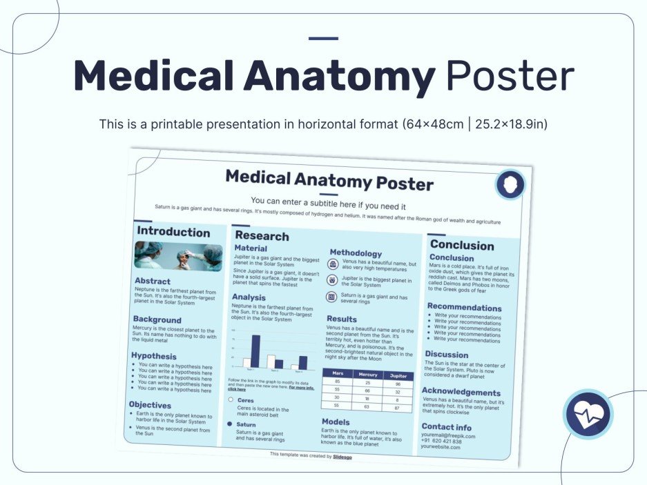 Free Research Posters for Google Slides and PowerPoint