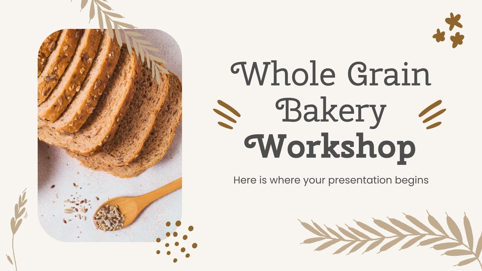 Kostenlose Vorlagen über Bäckerei für Google Slides & PPT