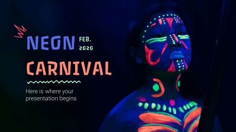 Neon Carnival Google Slides Theme and PowerPoint Template