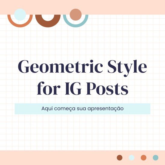 Geometric Style for IG Posts Presentation