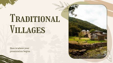 Free Google Slides and PowerPoint Templates with leaves