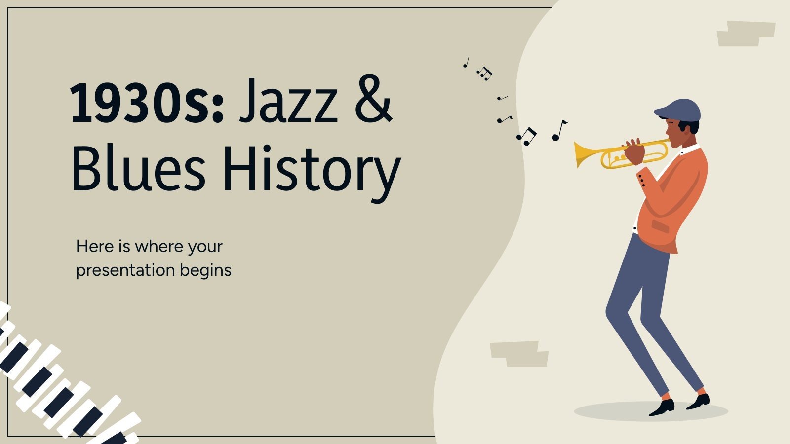 Free Jazz-related Google Slides and PowerPoint Templates