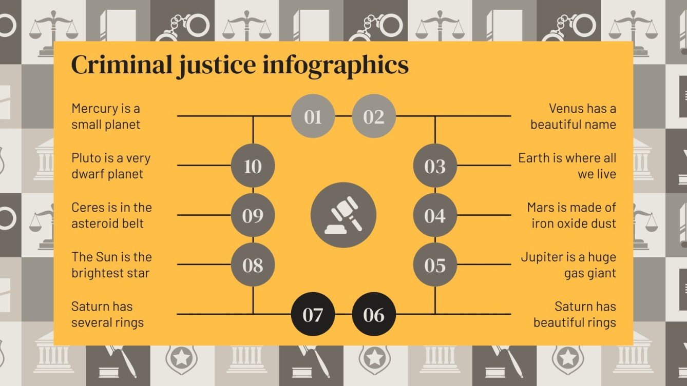 Criminal Justice Infographics Template