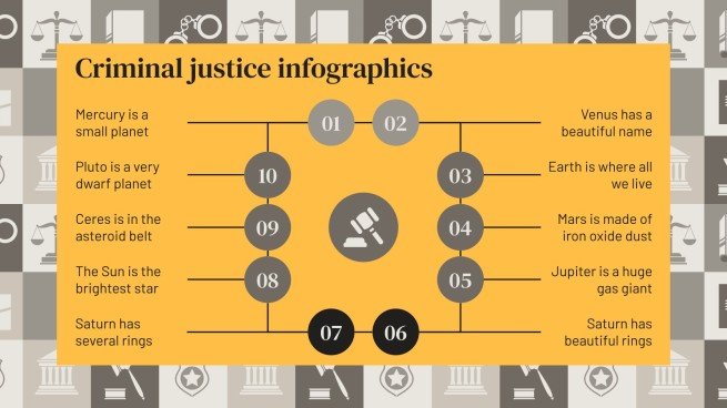 Criminal Justice Infographics Template