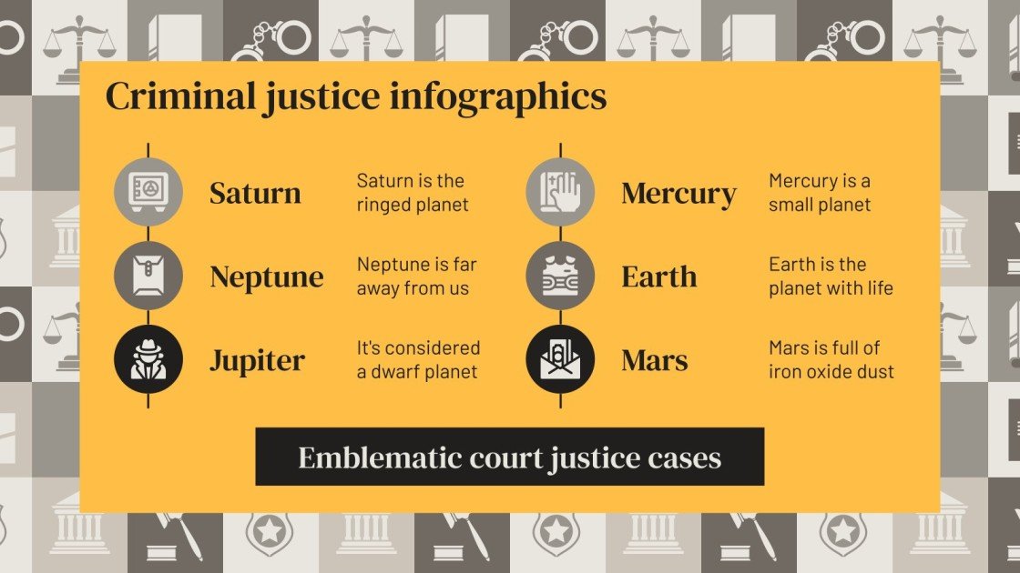 Criminal Justice Infographics Template