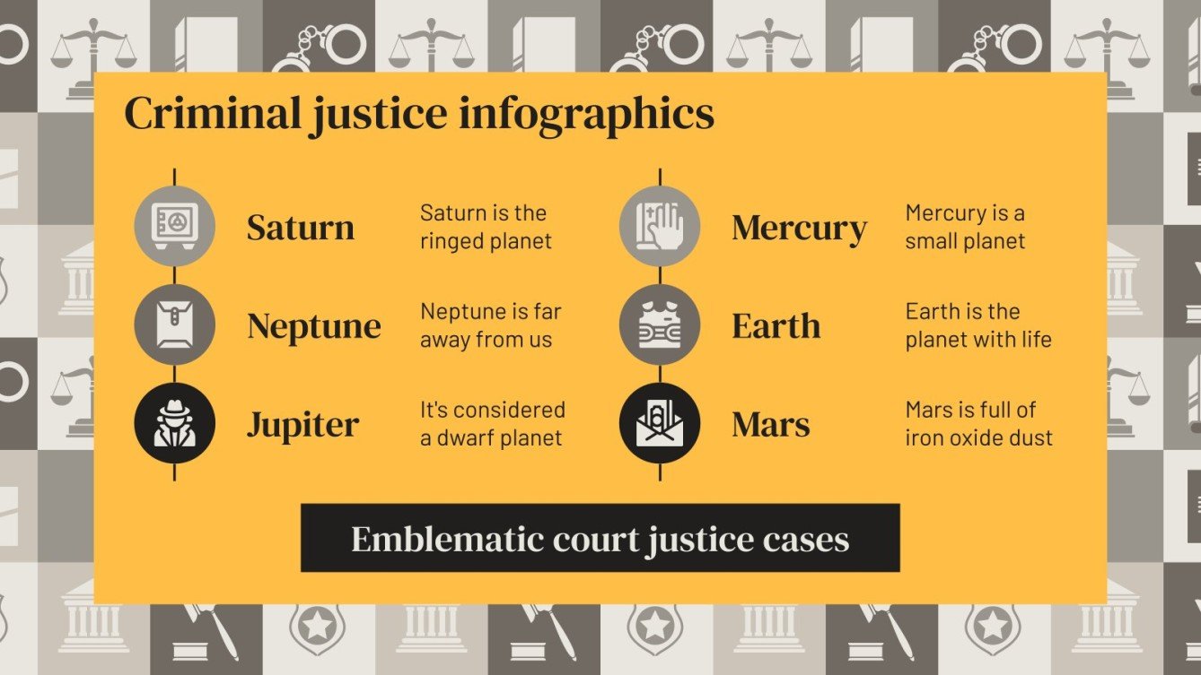 Criminal Justice Infographics Template