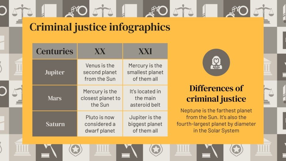 Criminal Justice Infographics Template