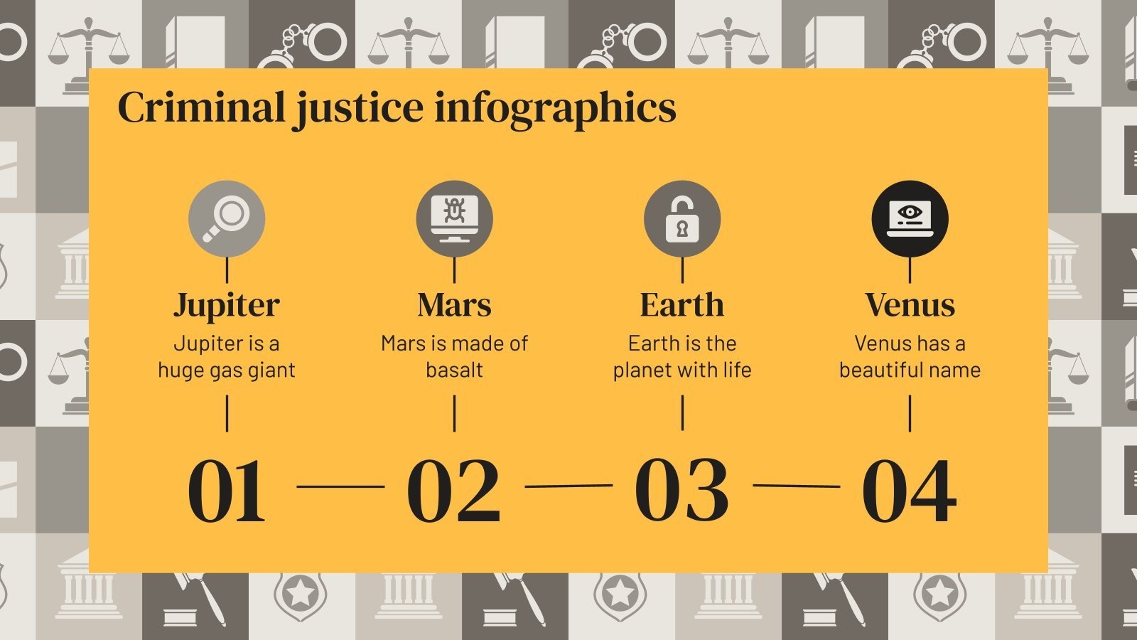 Criminal Justice Infographics Template