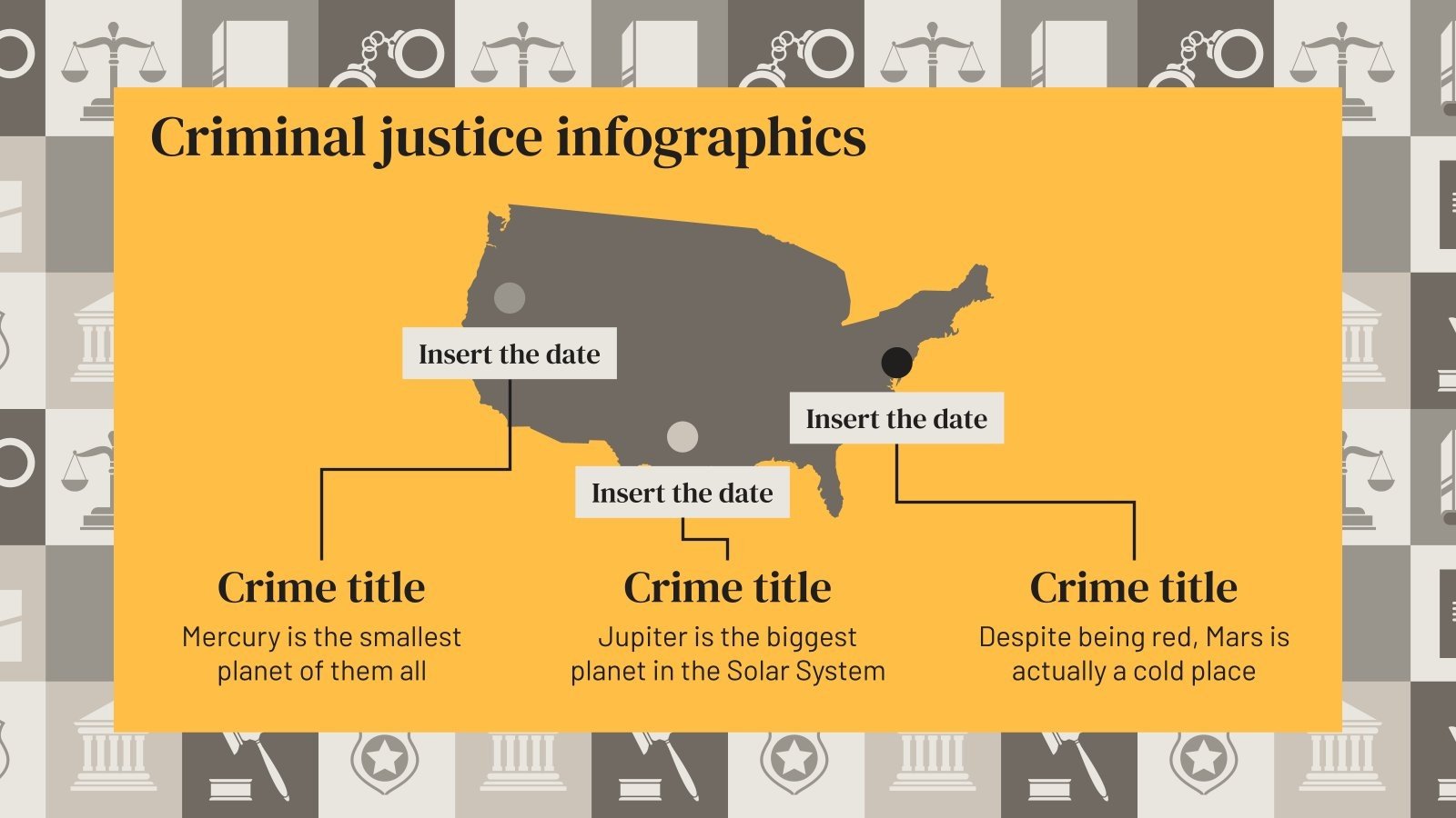 Criminal Justice Infographics Template
