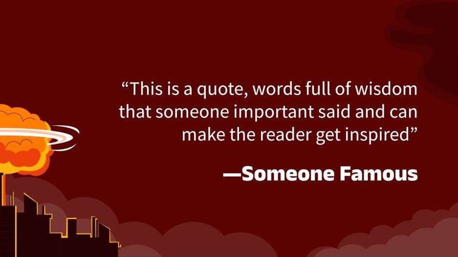 Atomic Bomb Explosion Presentation