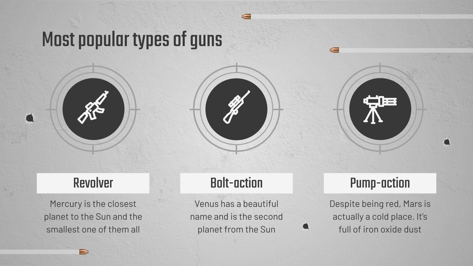 Weapons Workshop: Types of guns Presentation