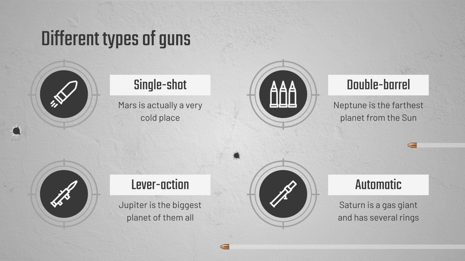 Weapons Workshop: Types of guns Presentation