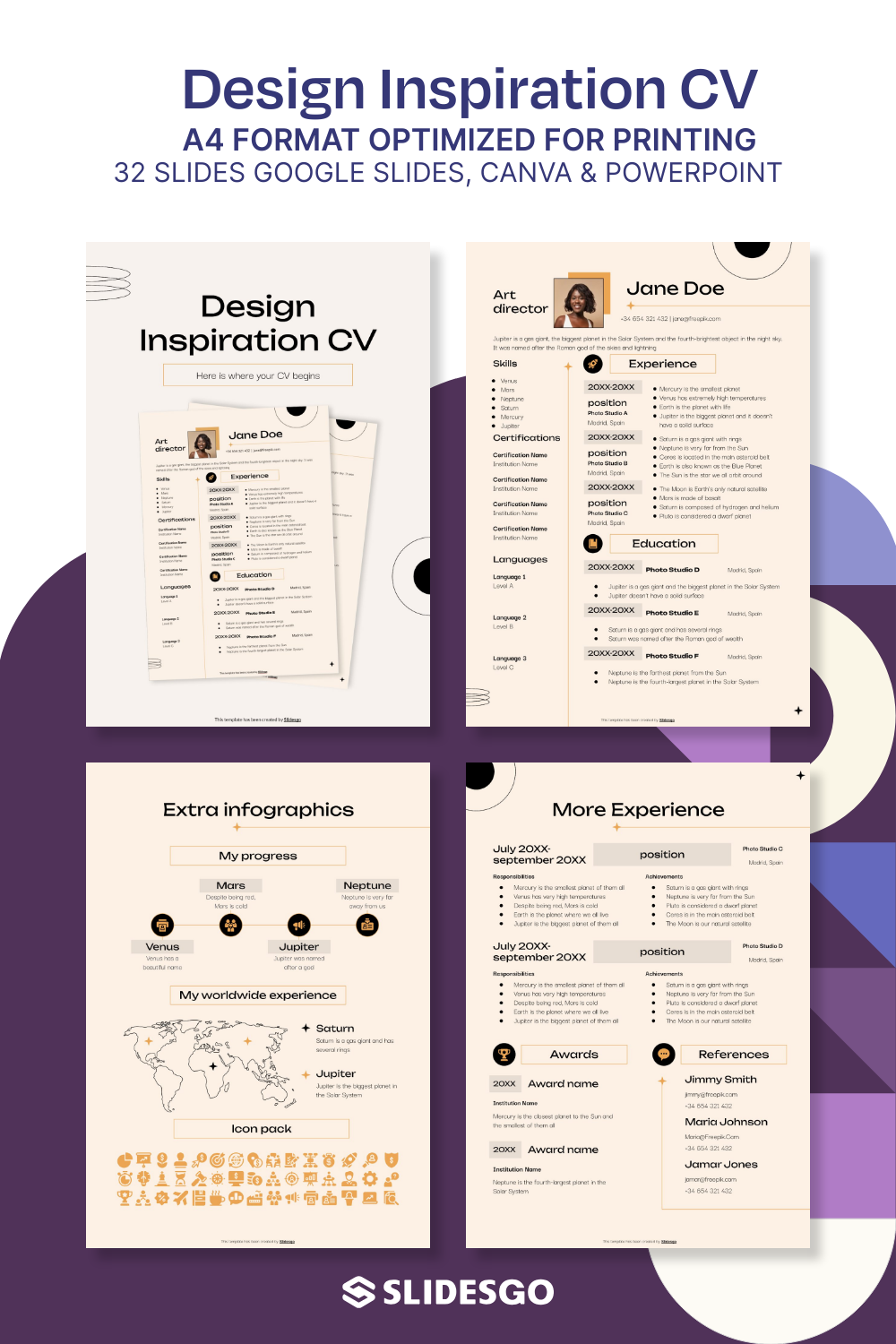 Design Inspiration CV Presentation