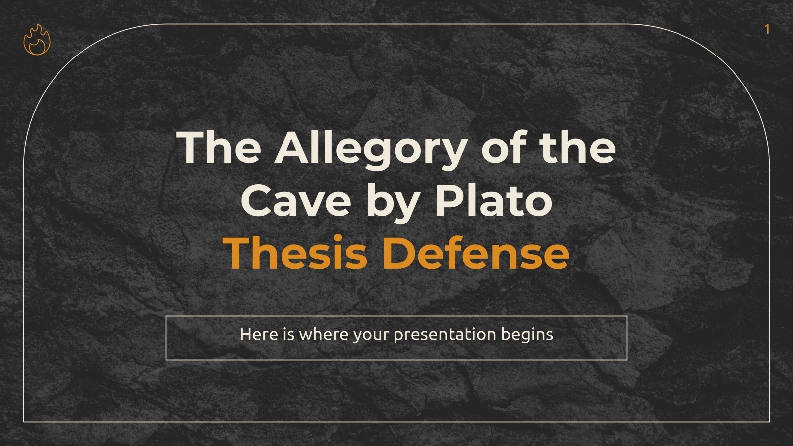 The Allegory of the Cave by Plato Thesis Defense