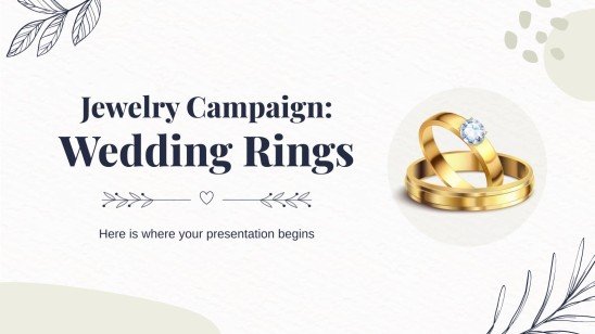 Jewelry Campaign: Wedding Rings Presentation
