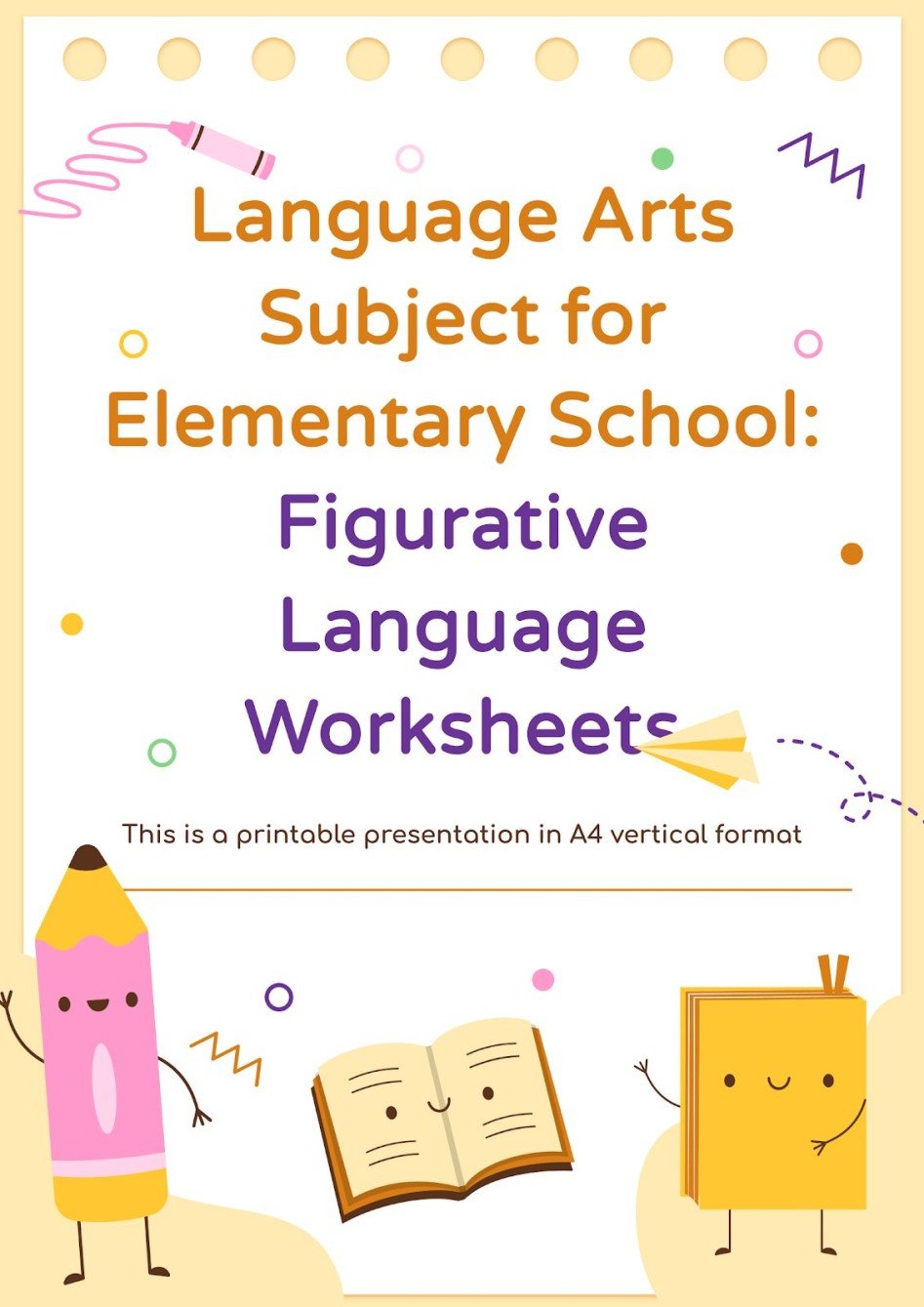 Language Arts Subject: Figurative Language Worksheets