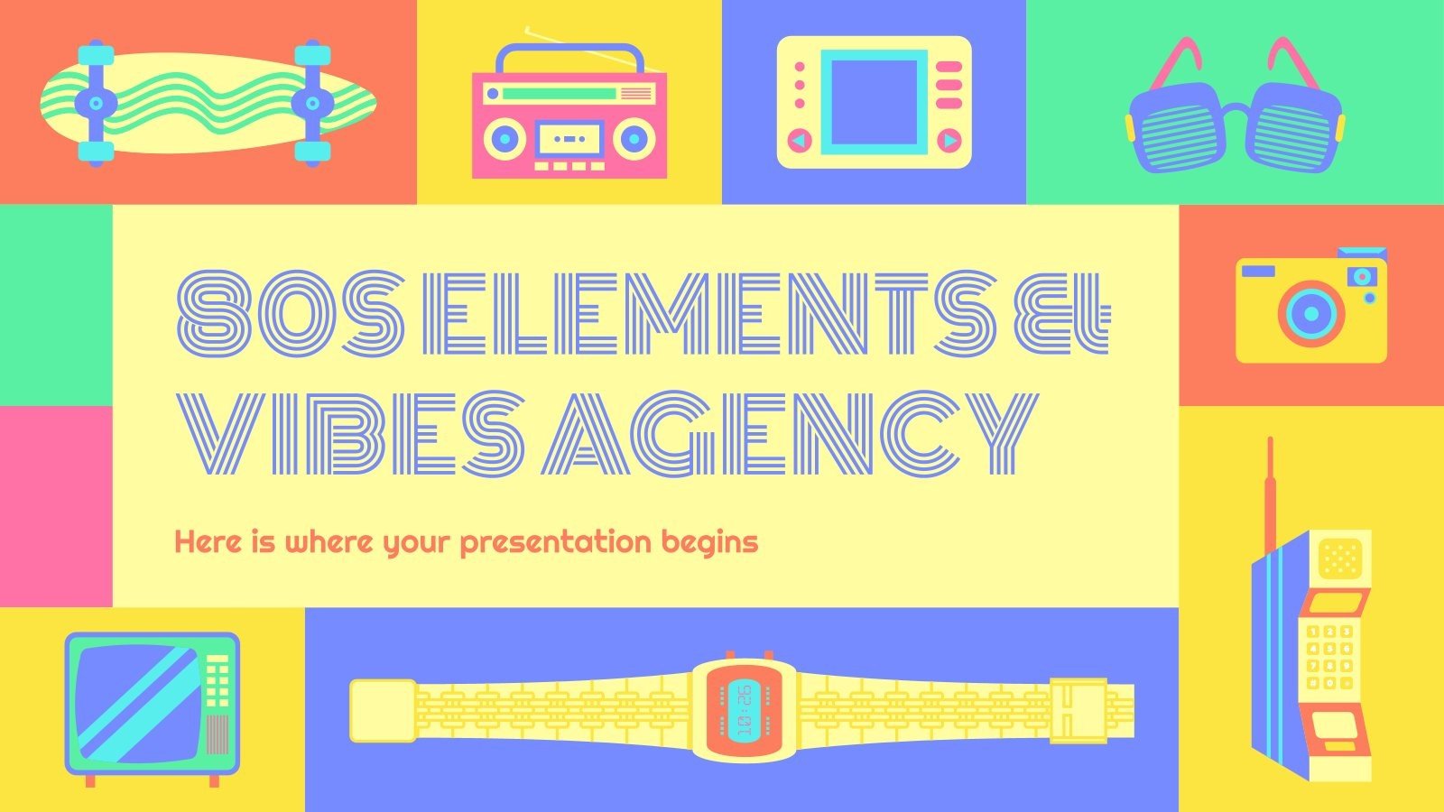 80s Elements & Vibes Agency Presentation
