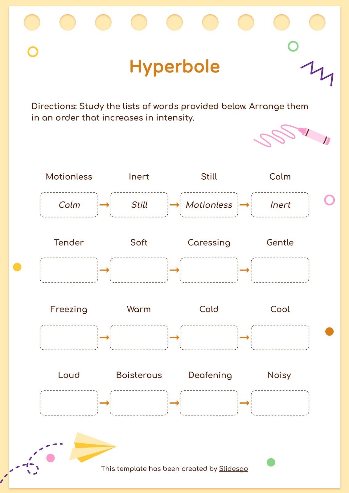 Language Arts Subject: Figurative Language Worksheets