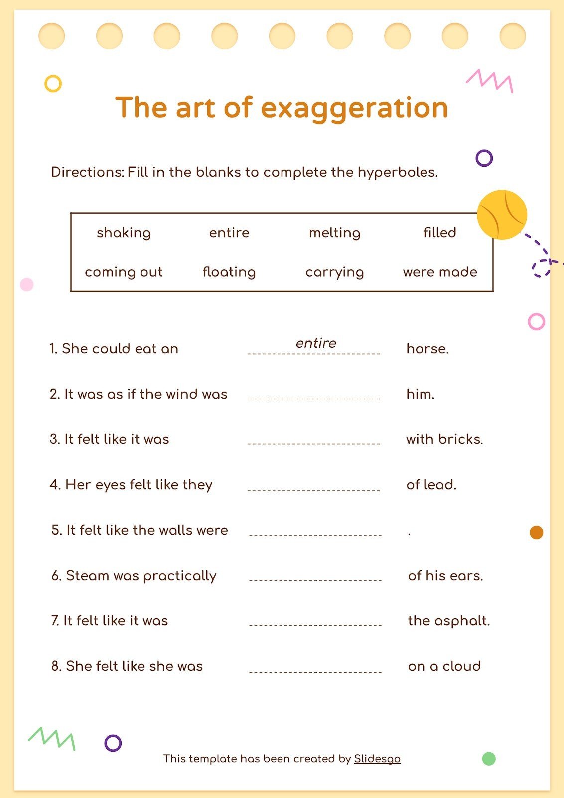 Language Arts Subject: Figurative Language Worksheets