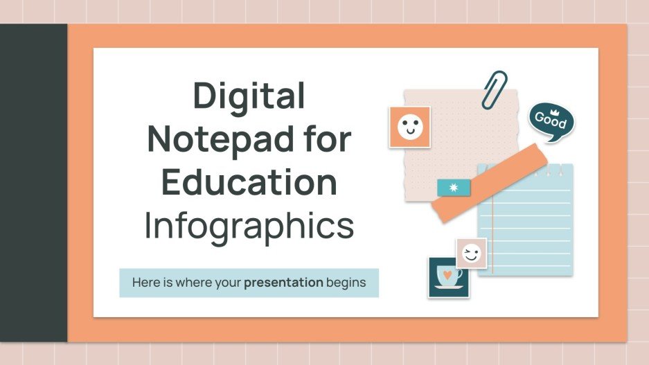 Digital Notepad for Education Infographics Presentation
