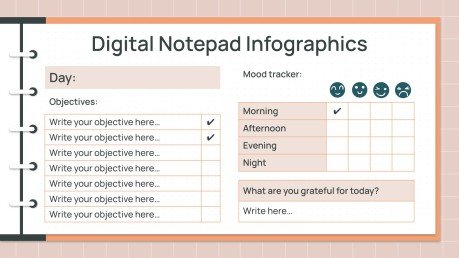 Digital Notepad for Education Infographics Presentation