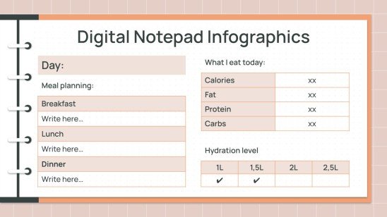 Digital Notepad for Education Infographics Presentation