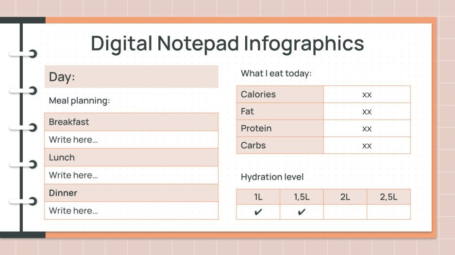Digital Notepad for Education Infographics Presentation