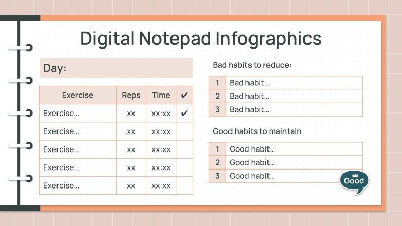 Digital Notepad for Education Infographics Presentation