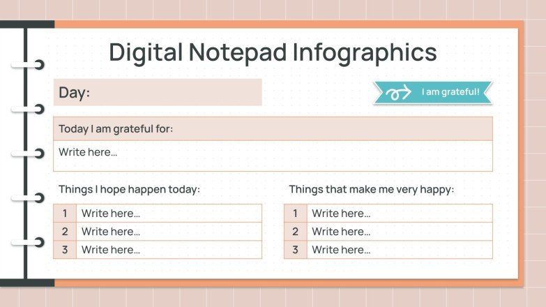 Digital Notepad for Education Infographics Presentation