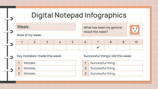 Digital Notepad for Education Infographics Presentation