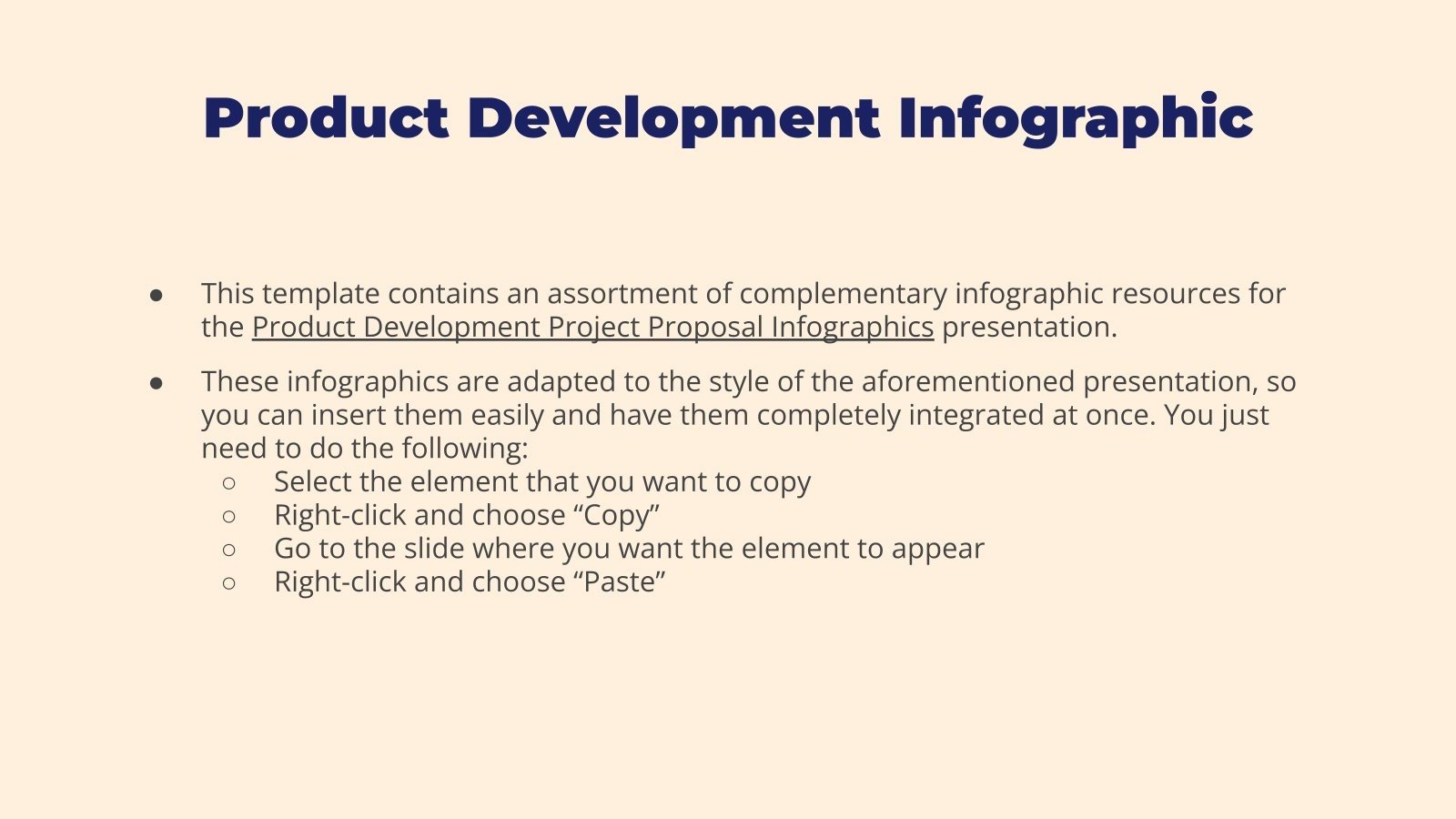 Product Development Project Proposal Infographics