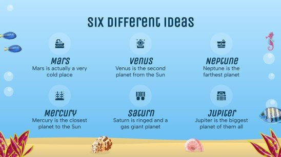 Sea Animals Minitheme Presentation