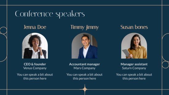 Elegant Conference Style Presentation Presentation