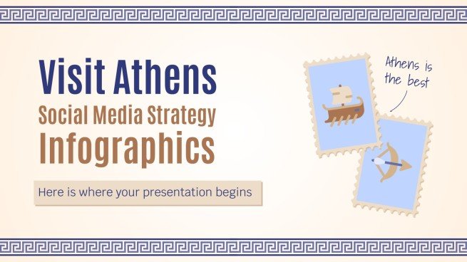 Visit Athens Social Media Strategy Infographics Template