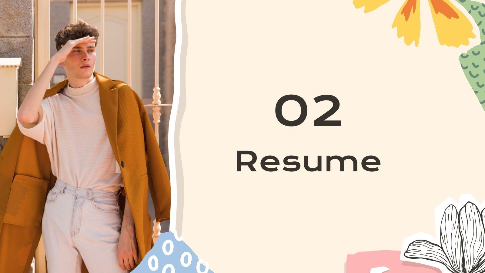 Doodle Collage Aesthetic Portfolio Presentation