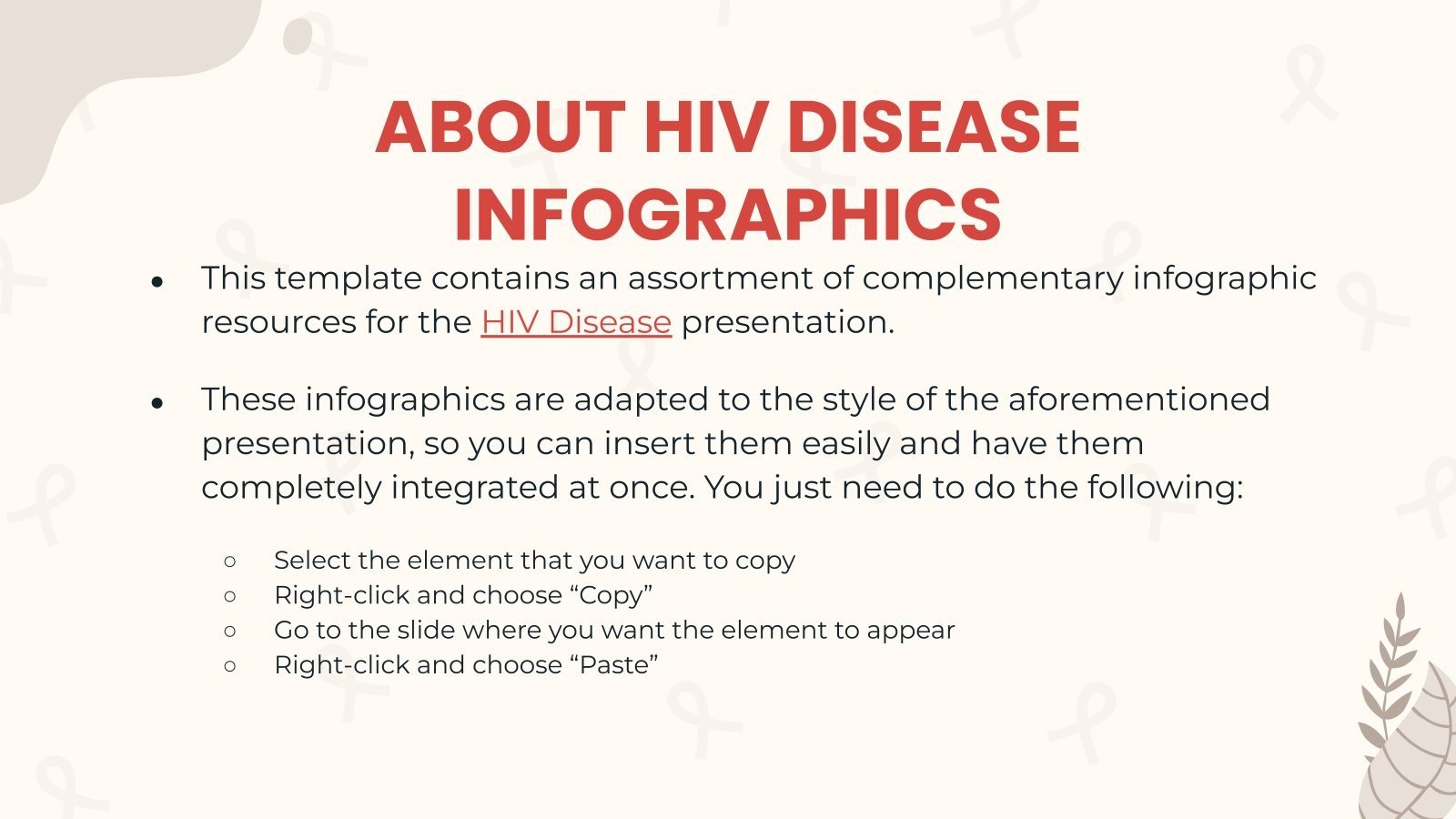 HIV Disease Infographics template
