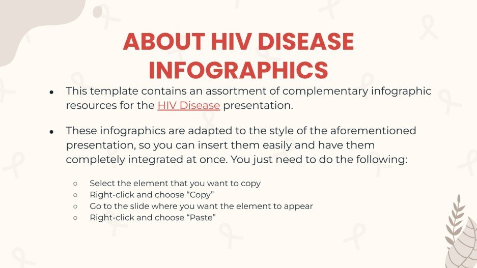 HIV Disease Infographics template