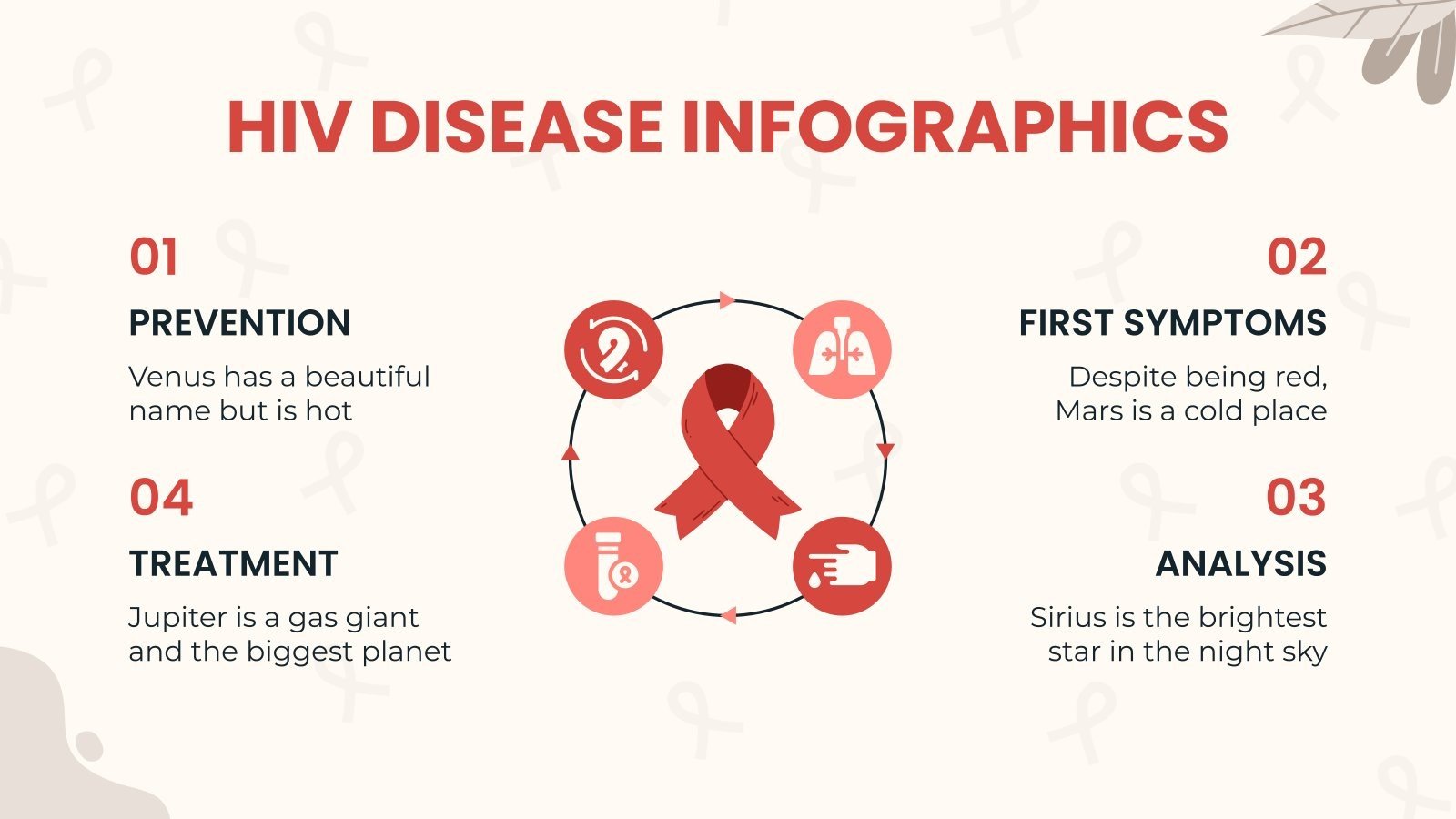 HIV Disease Infographics template