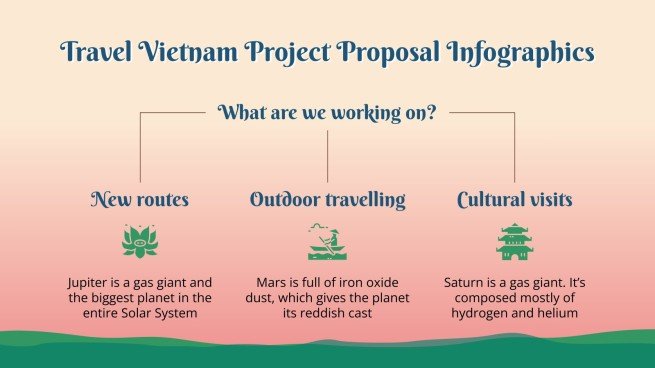 Travel Vietnam Project Proposal Infographics