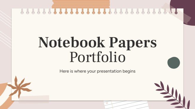 Notebook Papers Portfolio Presentation