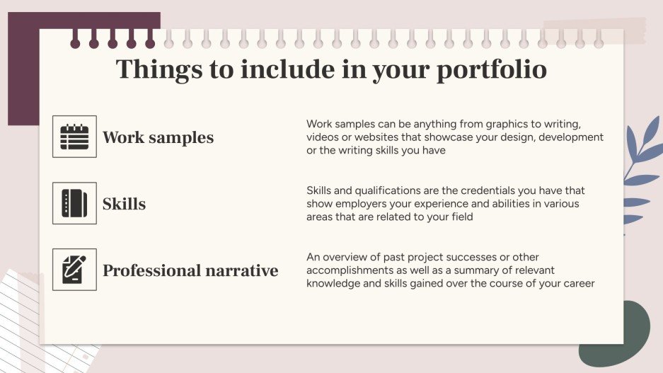 Notebook Papers Portfolio Presentation